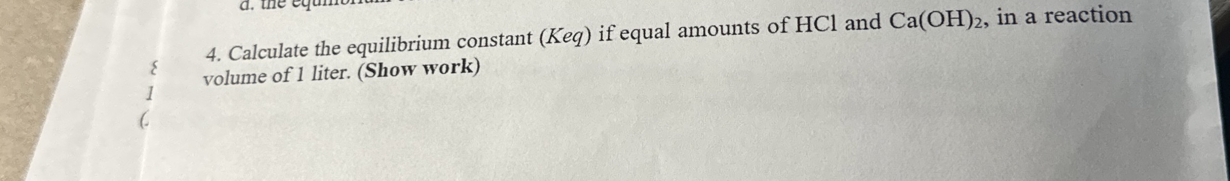 Solved Calculate the equilibrium constant ( ﻿Keq ) ﻿if equal | Chegg.com