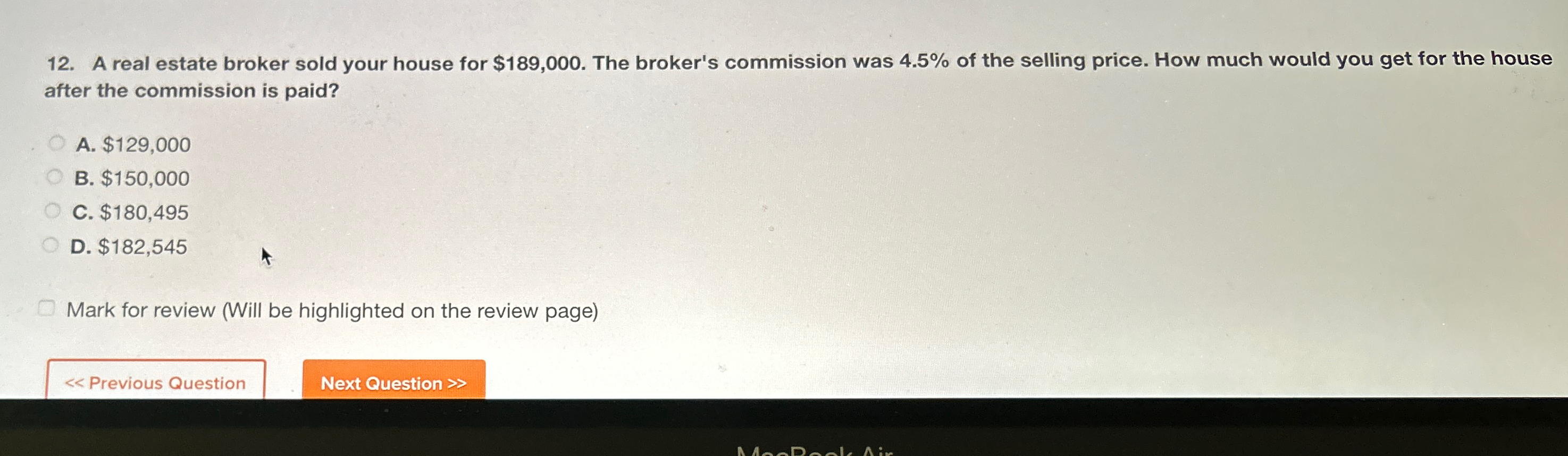 Solved A real estate broker sold your house for $189,000. | Chegg.com