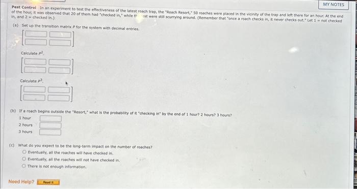 Solved Pest Control in an experiment to test the | Chegg.com
