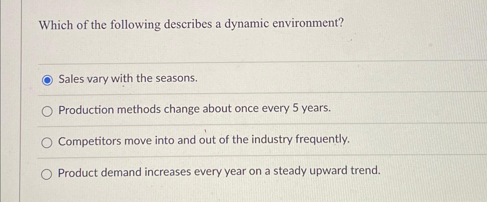 Solved Which of the following describes a dynamic | Chegg.com