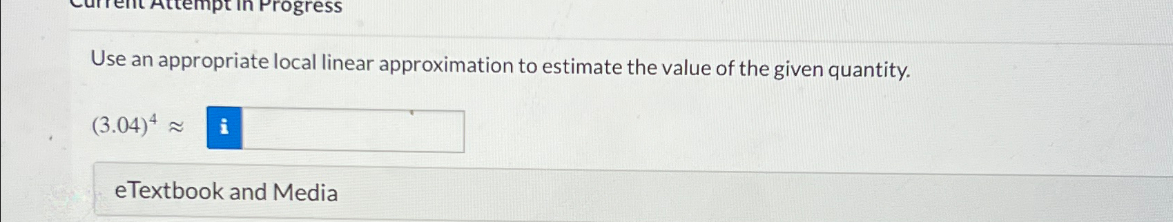 Solved Use an appropriate local linear approximation to | Chegg.com