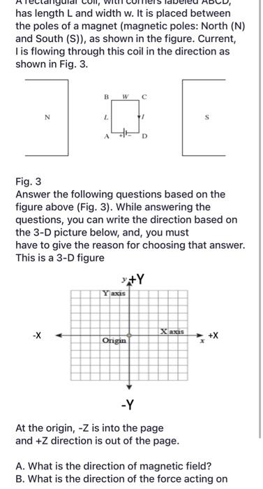 Solved A rectangular coil, with corners labeled ABCD, has | Chegg.com