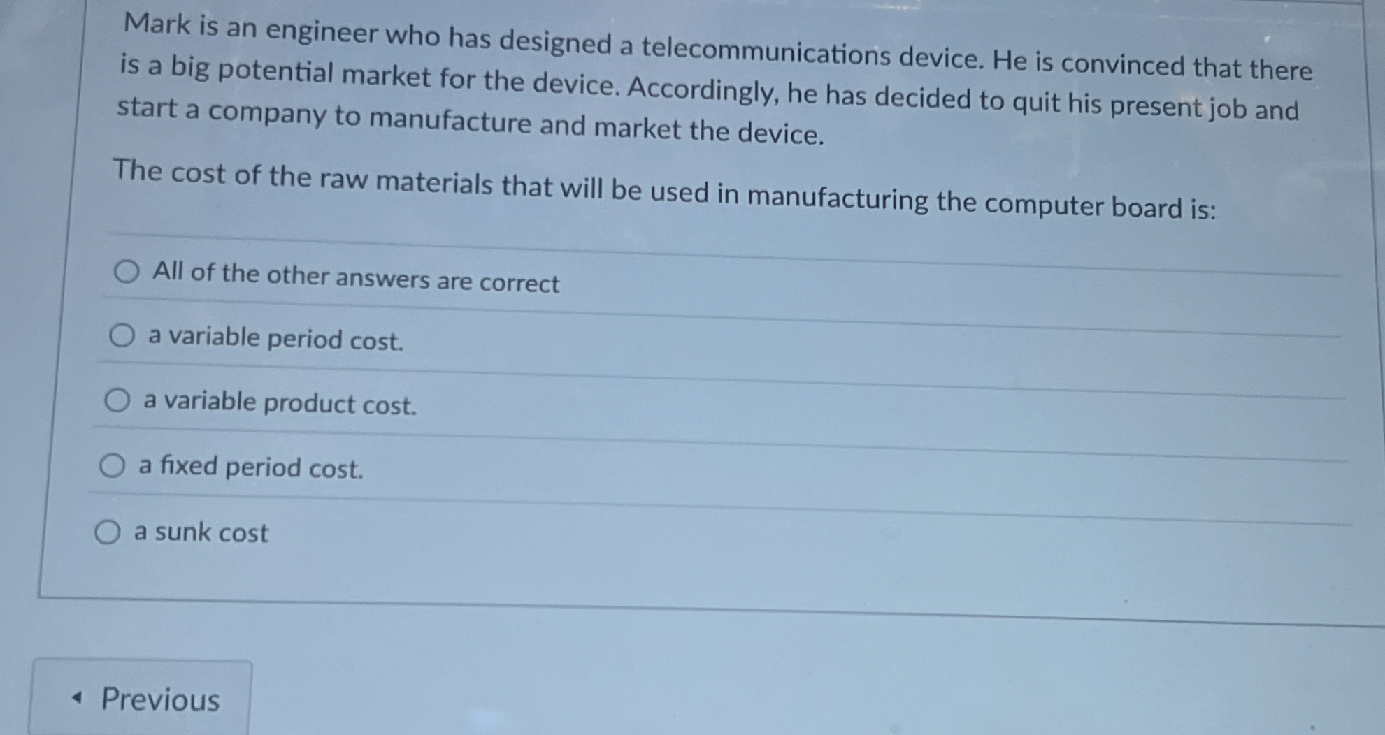 Solved Mark is an engineer who has designed a | Chegg.com