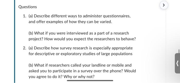 Questions 1. (a) Describe different ways to | Chegg.com