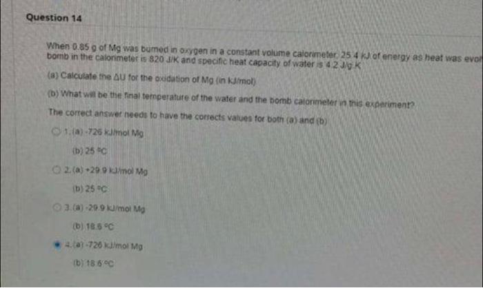 (a) Calculase the AU for the exidation of Mg fri | Chegg.com