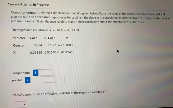 Solved Current Attempt in Progress Computer output for | Chegg.com