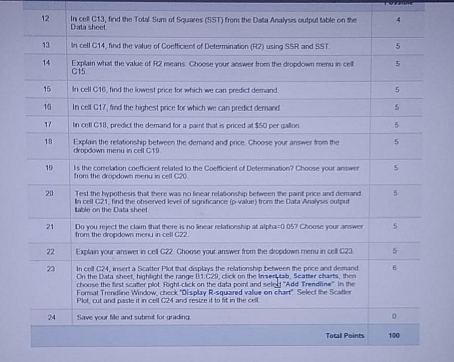 Solved Grader - Instructions Excel 2016 Project Correlation | Chegg.com