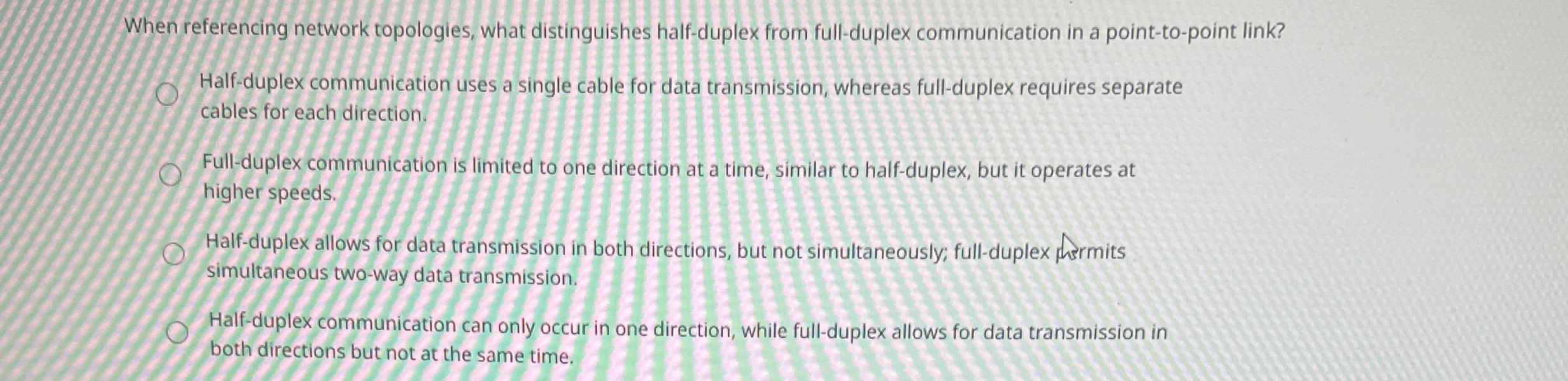 Solved When referencing network topologies, what | Chegg.com