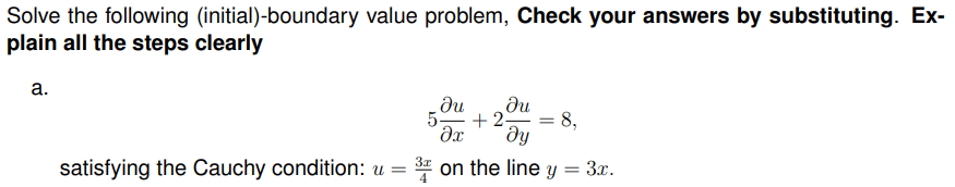 Solve the following (initial)-boundary value problem, | Chegg.com