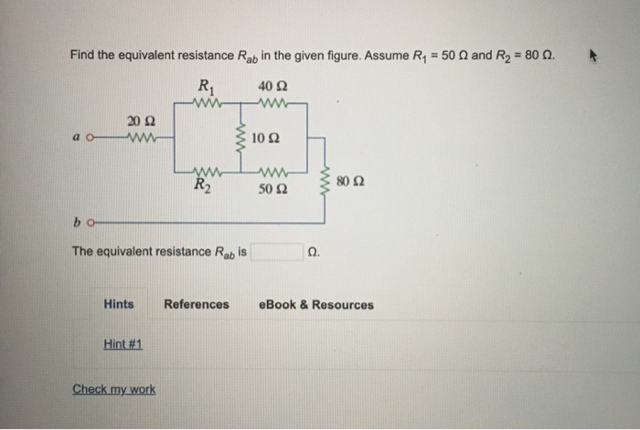 Solved Find the equivalent resistance Rab in the given | Chegg.com