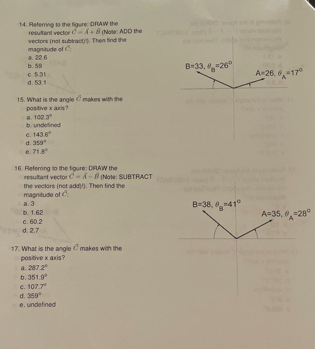 Solved t= tip to tail 6. Referring to the figure: DRAW the | Chegg.com
