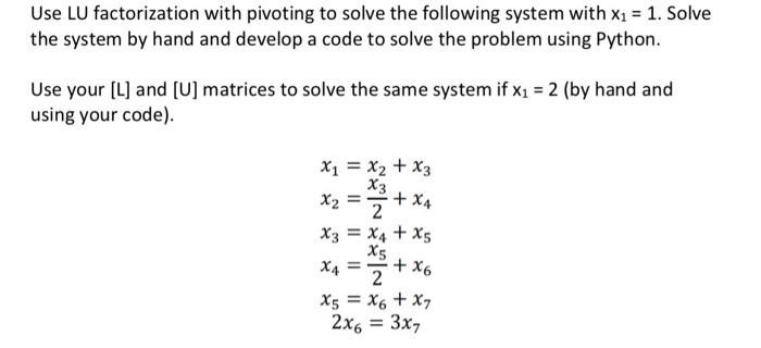 For the python code please use only numpy, and do not | Chegg.com