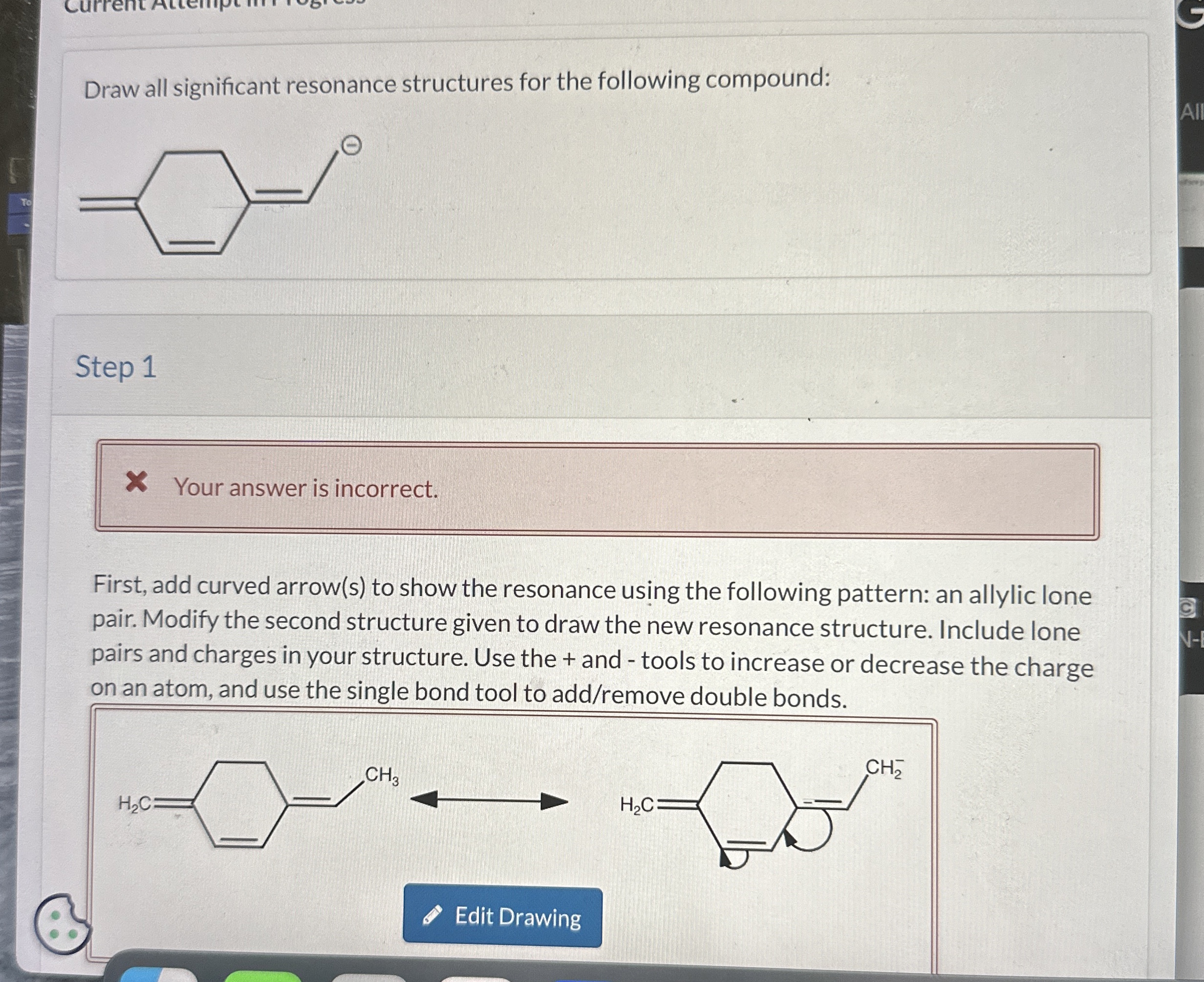 Solved Draw all significant resonance structures for the | Chegg.com