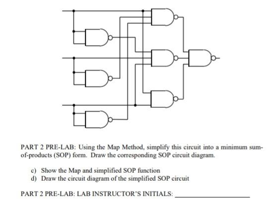 Solved PART 2 PRE-LAB: Using the Map Method, simplify this | Chegg.com