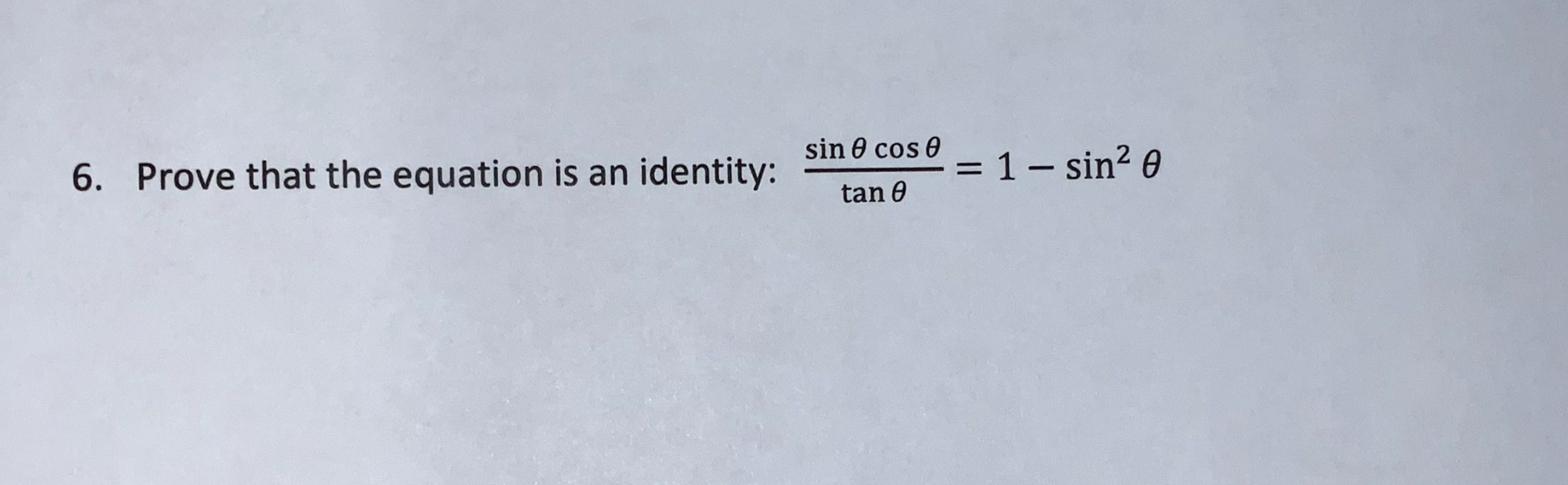 Solved Prove that the equation is an identity: | Chegg.com