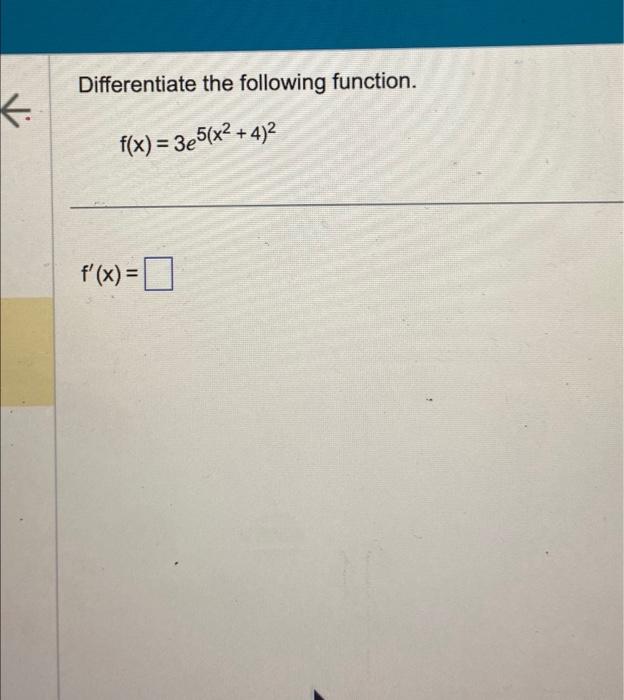 Solved ķ Differentiate the following function. f(x) = | Chegg.com