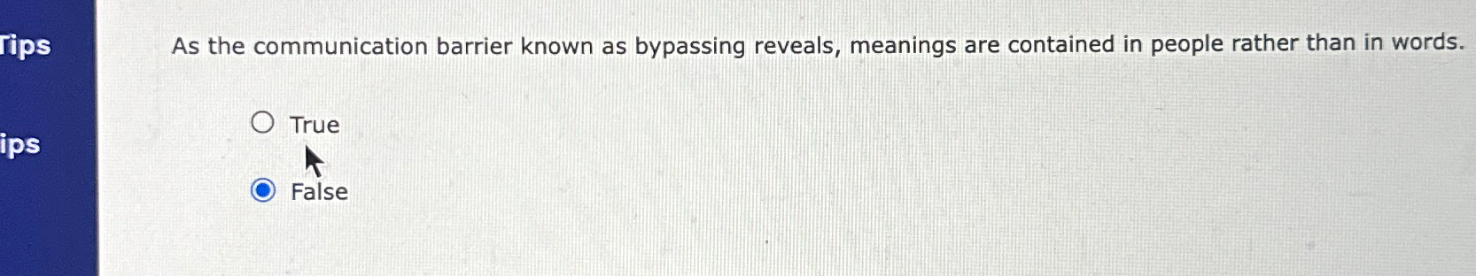 Solved As the communication barrier known as bypassing | Chegg.com