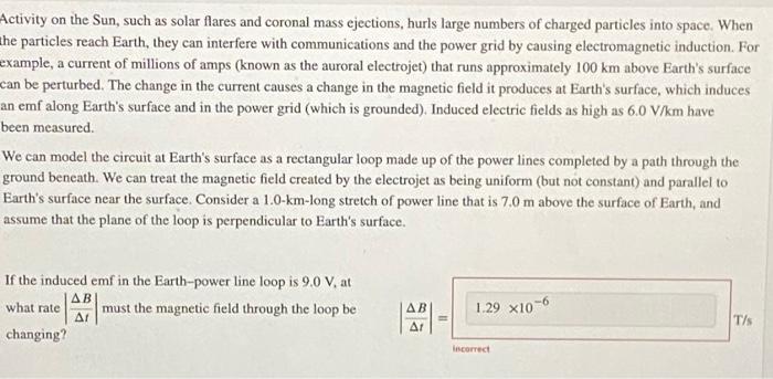 Solved Activity on the Sun, such as solar flares and coronal | Chegg.com