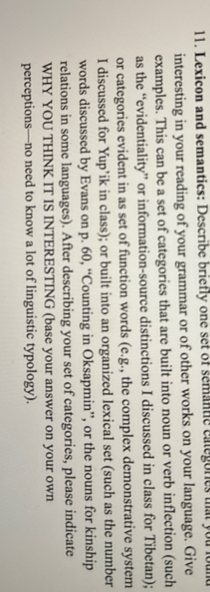 Solved interesting in your reading of your grammar or of | Chegg.com