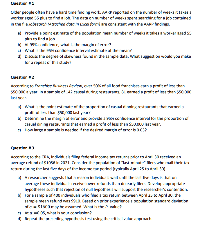 Question # 1Older people often have a hard time | Chegg.com