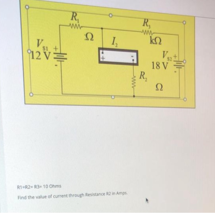 Solved o ΑΛΛΟ R ΟΙΚΩ 12V Vest 18 R1 -R2 R3- 10 Ohms Find the | Chegg.com