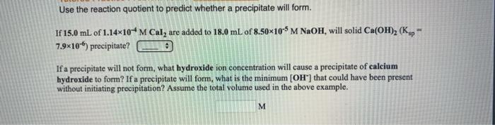 Solved Use the reaction quotient to predict whether a | Chegg.com