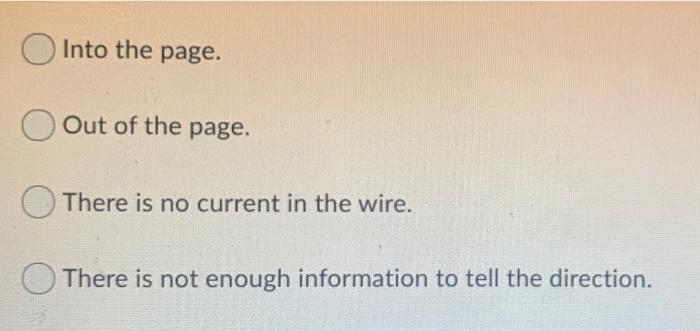 Solved Compasses are placed around a long, straight wire | Chegg.com