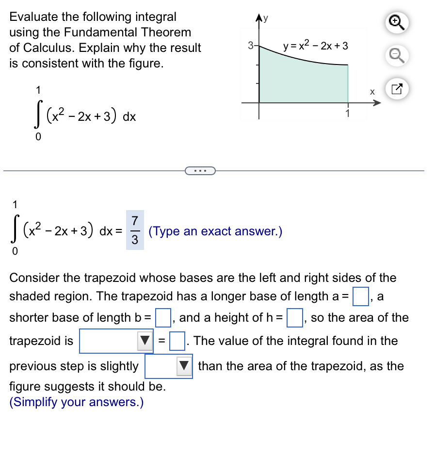 Solved Evaluate the following integral using the Fundamental | Chegg.com