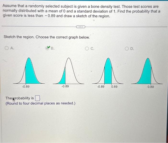 Solved Assume that a randomly selected subject is given a | Chegg.com