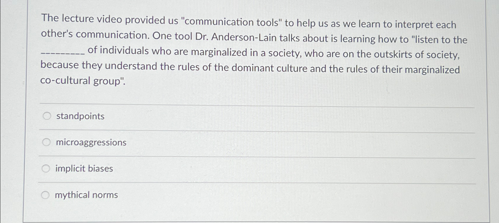 Solved The lecture video provided us "communication tools" | Chegg.com