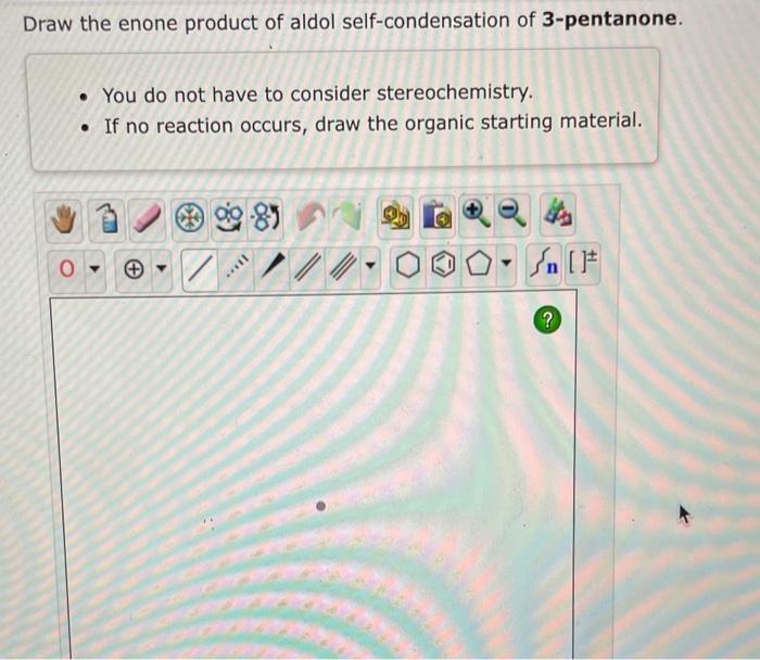 Solved Draw the enone product of aldol self-condensation of | Chegg.com