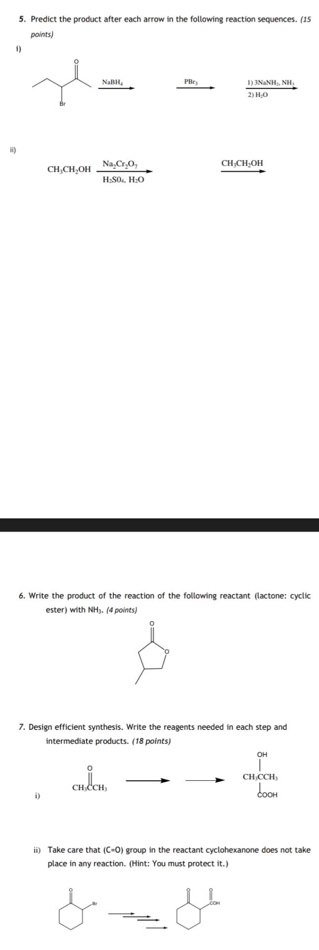 Solved Predict the product after each arrow in the following | Chegg.com