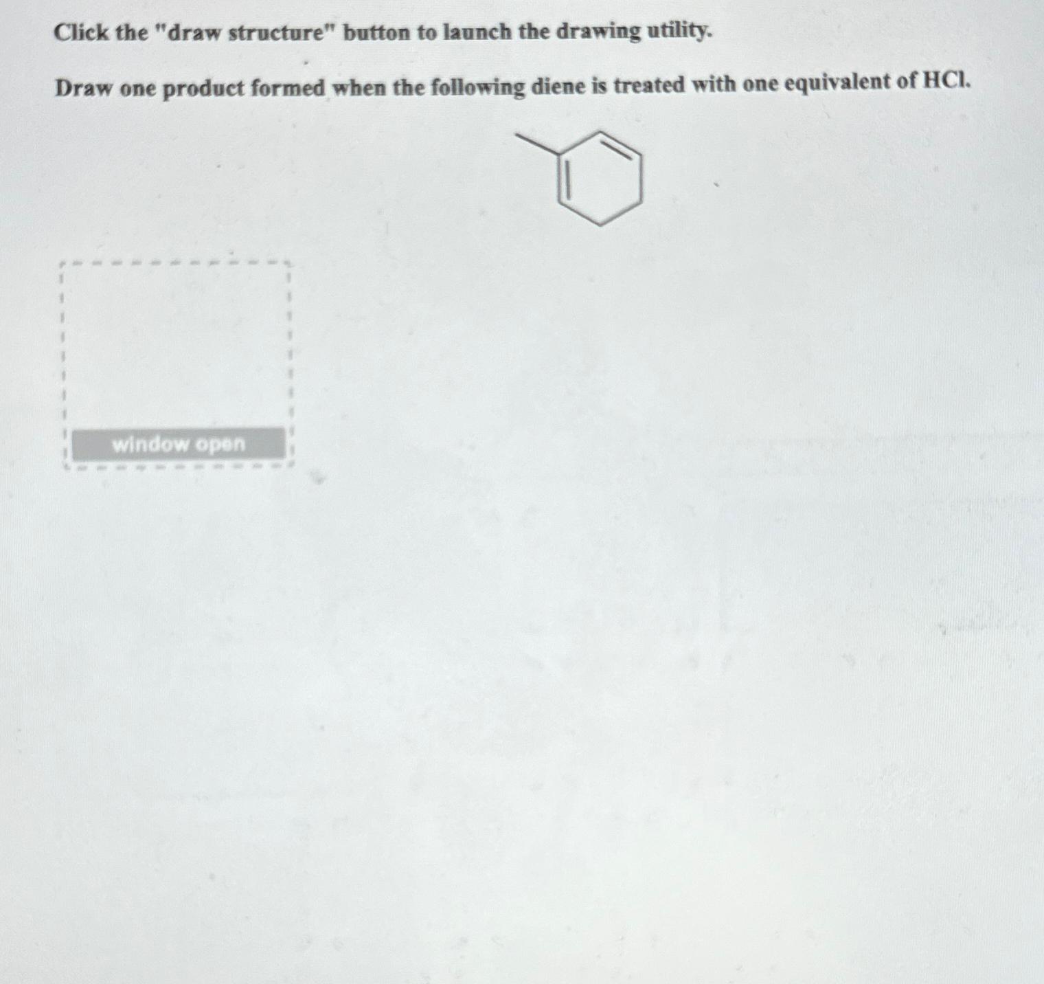 Solved Click the "draw structure" button to launch the | Chegg.com