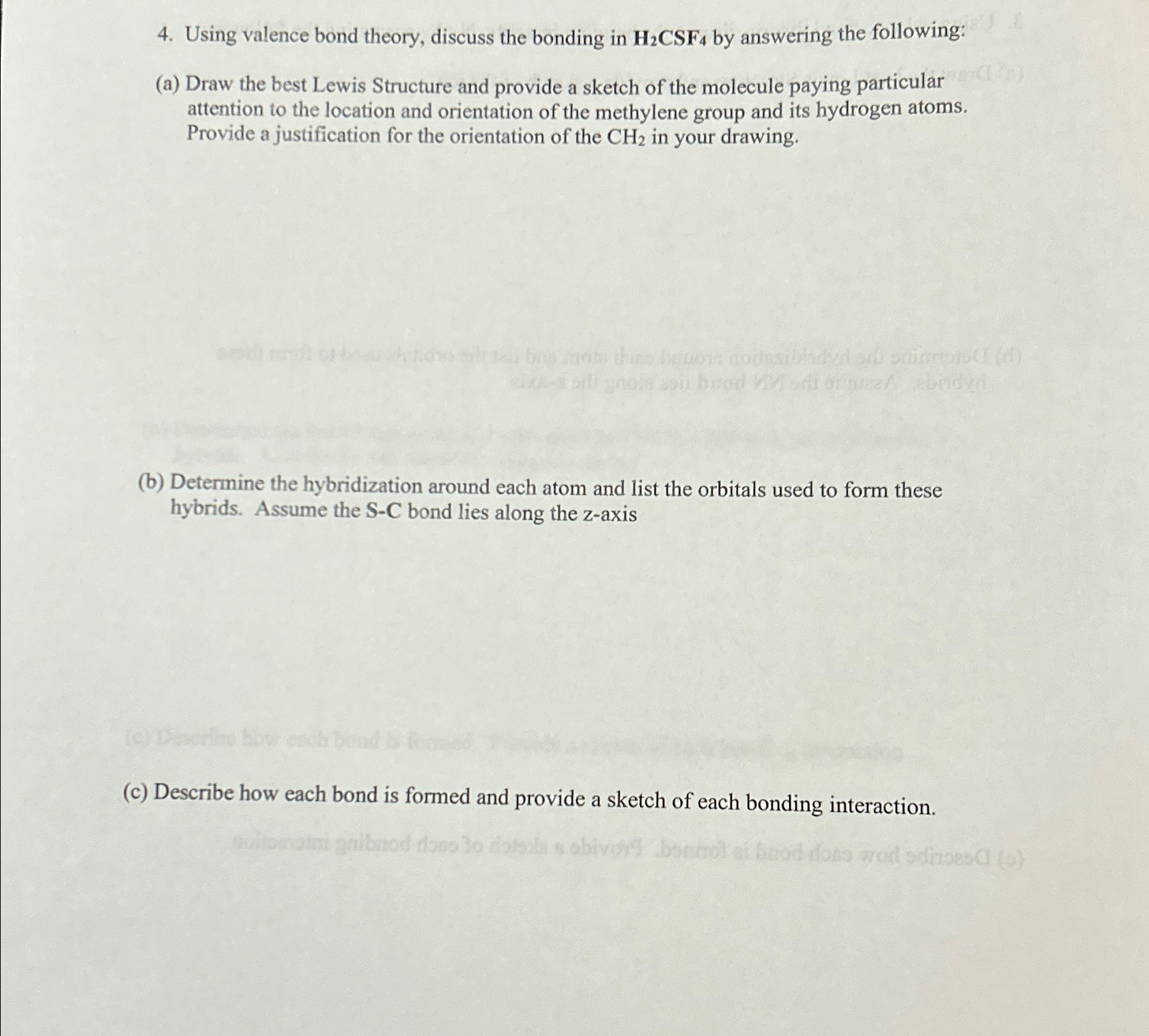 Solved Using valence bond theory, discuss the bonding in | Chegg.com
