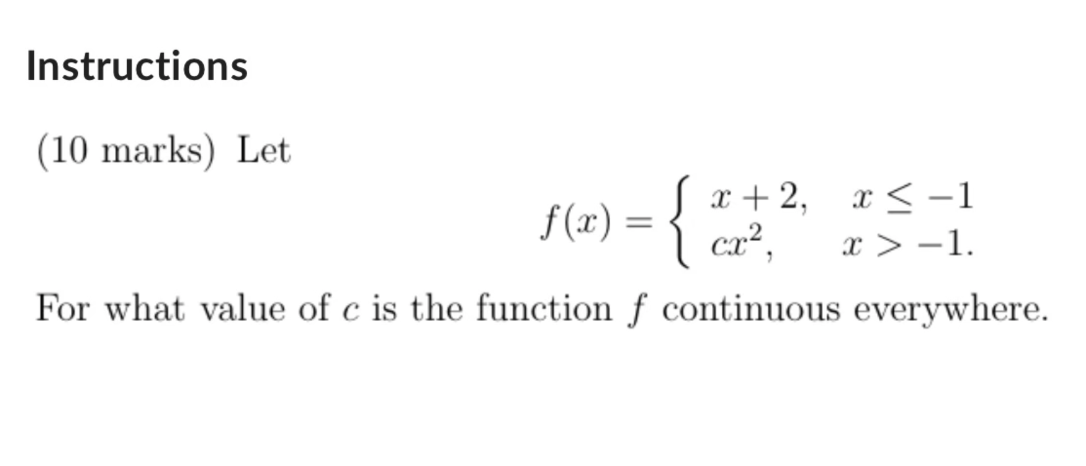 Solved Instructions(10 ﻿marks) | Chegg.com