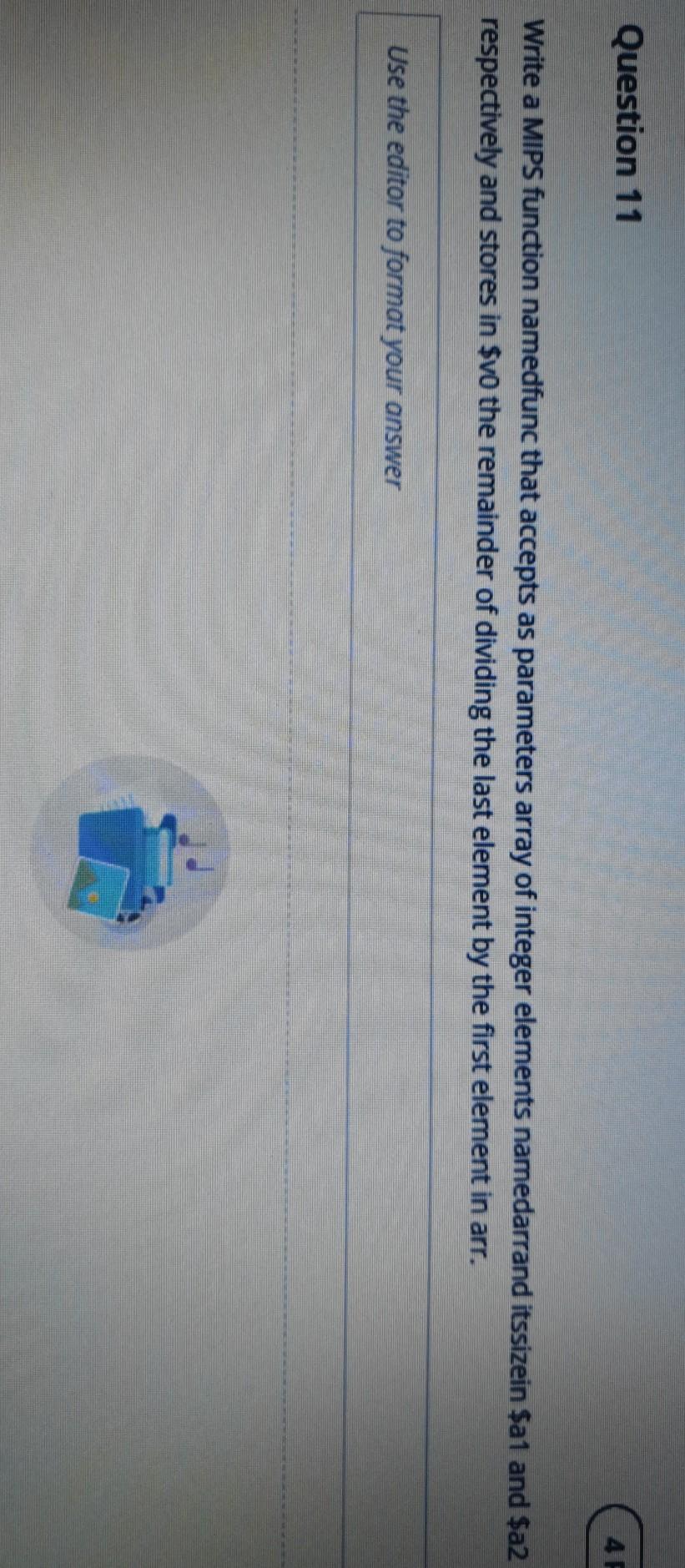 Solved Question 11 4F Write a MIPS function namedfunc that | Chegg.com