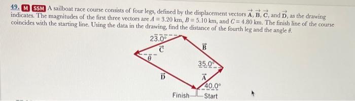 [Solved]: Using the data find the distance of the fourth leg