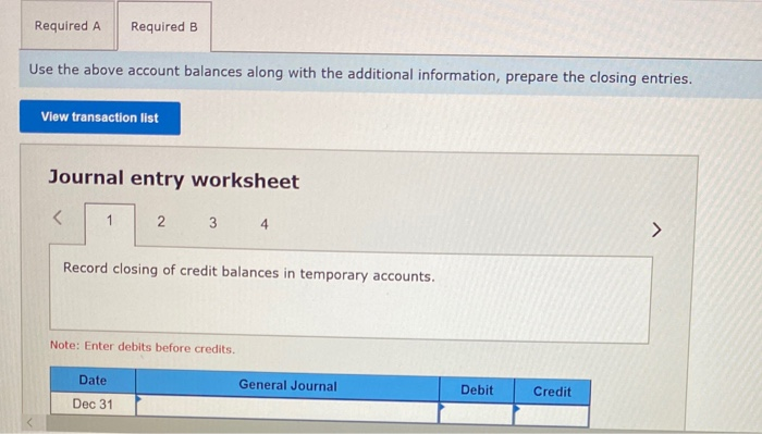 Solved The following list includes selected permanent | Chegg.com