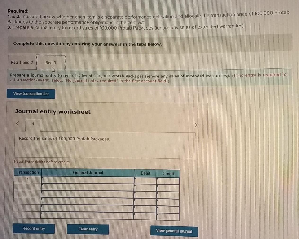 Solved Problem 6-2 (Algo) Performance obligations, | Chegg.com