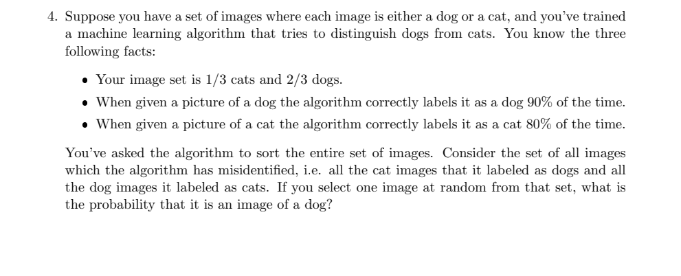 Solved Suppose you have a set of images where each image is | Chegg.com
