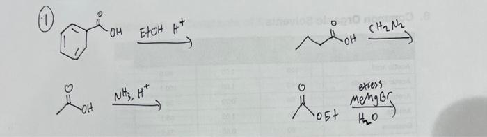 Solved ext H2O MeMgBr | Chegg.com
