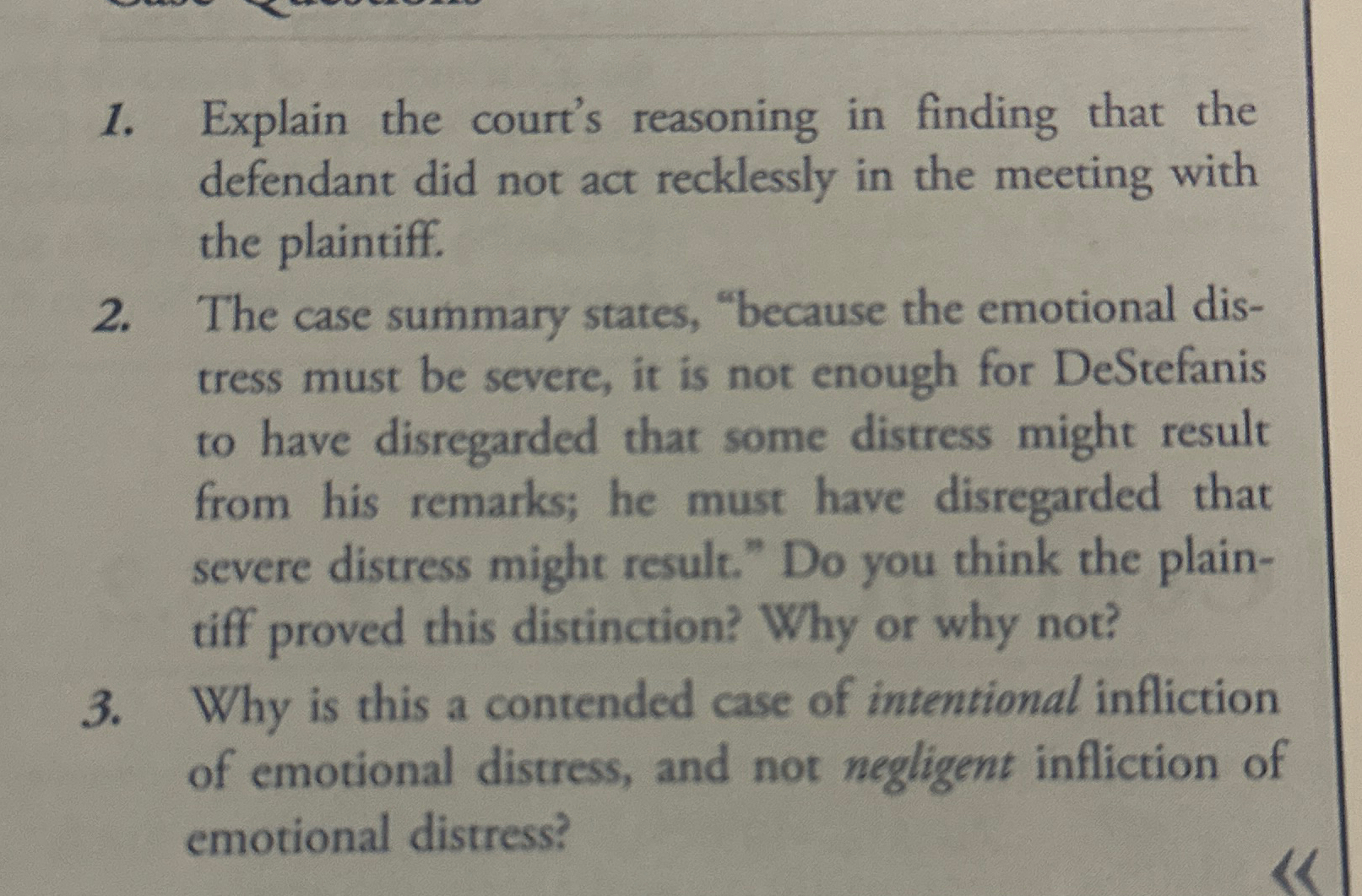 Solved Explain the court's reasoning in finding that the | Chegg.com