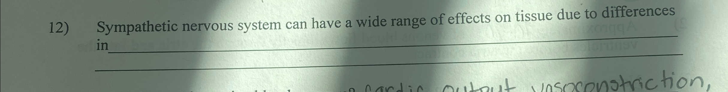 Solved Sympathetic nervous system can have a wide range of | Chegg.com