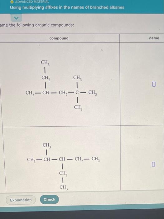 Solved ADVANCED MATERIAL Using multiplying affixes in the | Chegg.com