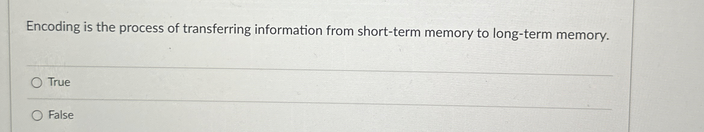 Solved Encoding is the process of transferring information | Chegg.com