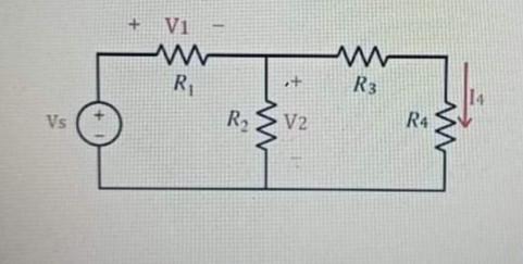 Solved Vi RI R3 Vs R2 V2 R4 M | Chegg.com