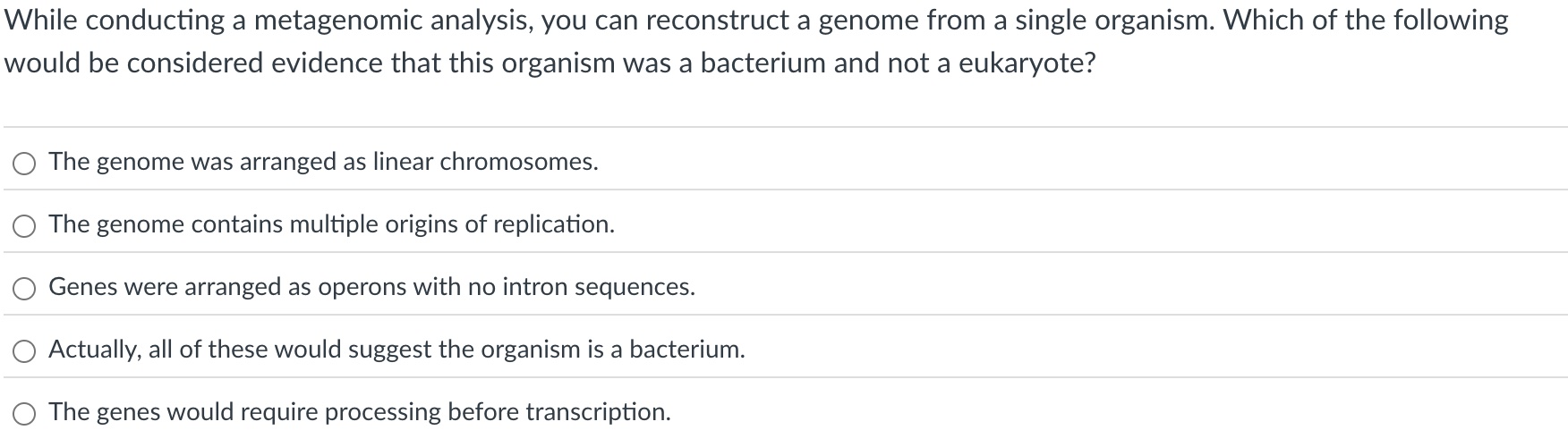 Solved While conducting a metagenomic analysis, you can | Chegg.com