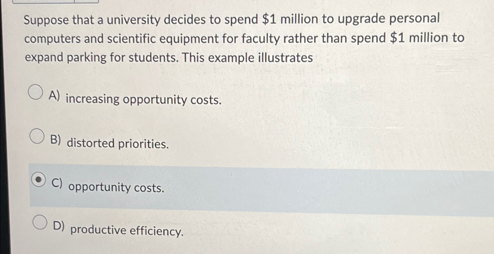 Solved Suppose that a university decides to spend $1 | Chegg.com