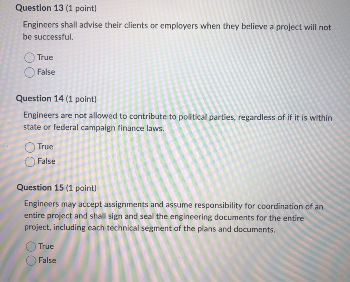 Solved Question 10 (1 point) Engineers may not be required | Chegg.com