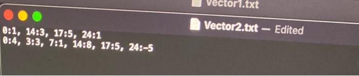 Solved This week we cover sparse vectors with LL. In that | Chegg.com
